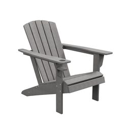 Outsunny Adirondack-Gartenstuhl 74B x 89T x 87H cm Grau | Gr.: onesize