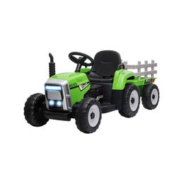 HOMCOM 12V Kinder Aufsitztraktor 3-6 Jahre Gr&uuml;n | Gr.: onesize