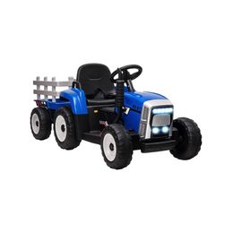 HOMCOM 12V Kinder Aufsitztraktor 3-6 Jahre Blau | Gr.: onesize