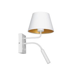 Licht-Erlebnisse Wandlampe (B)18 x (H)38 cm in Wei&szlig; GoldWei&szlig; Gold | Gr.: onesize