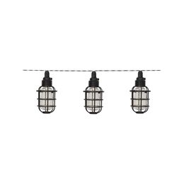 STAR TRADING Solar Lichterkette Cage in Schwarz | Gr.: onesize