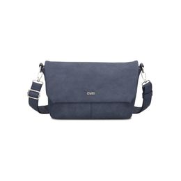 Zwei Mademoiselle.M Messenger 33 cm Laptopfach in nubuk blue | Gr.: onesize