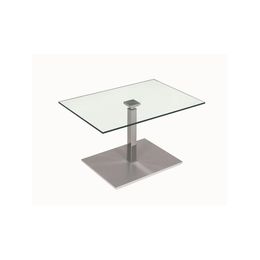 58 aufm Kessel FUNKTIONSTISCH h&ouml;henverstellbar Carly 90x60x47 Glas/Edelstahl | Gr.: onesize