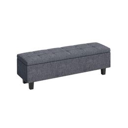 HOMCOM Sitzbank-138L x 40B x 45H cm-Dunkelgrau | Gr.: onesize
