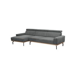 58 aufm Kessel SOFA mit Longchair links Katrien Cordstoff anthrazit | Gr.: onesize