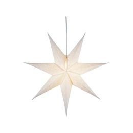 STAR TRADING Papierstern Decorus 63 cm Wei&szlig; &ndash; Weihnachtsstern f&uuml;r Fenster & Wand | Gr.: onesize