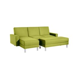 58 aufm Kessel FUNKTIONSSOFA mit Hocker Katryna Flachgewebe apfel | Gr.: onesize
