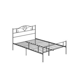 HOMCOM Bettgestell-211L x 145B x 108H cm-Schwarz | Gr.: onesize