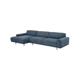 58 aufm Kessel SOFA mit Longchair links Kattryna Cordstoff blau | Gr.: onesize