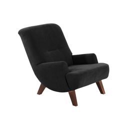 58 aufm Kessel COCKTAILSESSEL Kajsa Velourstoff schwarz | Gr.: onesize