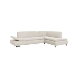 58 aufm Kessel ECKSOFA mit Ottomane rechts Kaye Flachgewebe beige | Gr.: onesize