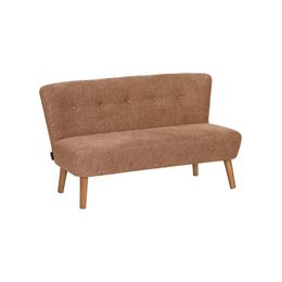 58 aufm Kessel KINDERSOFA 2-Sitzer Katya Flachgewebe hellbraun | Gr.: onesize