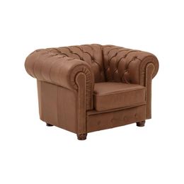 58 aufm Kessel COCKTAILSESSEL Kath Echtleder (Antikoptik) cognac | Gr.: onesize