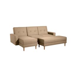 58 aufm Kessel FUNKTIONSSOFA mit Hocker Kattie Flachgewebe sand | Gr.: onesize