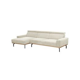 58 aufm Kessel SOFA mit Longchair links Katrien Cordstoff creme | Gr.: onesize
