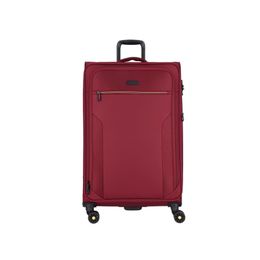 d&n D&N Travel Line 9704 4 Rollen Trolley L 78 cm mit Dehnfalte in dark red | Gr.: onesize