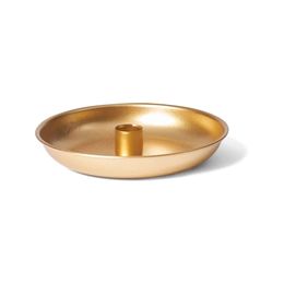 Novaliv Stabkerzenhalter Deko Schale Gold 15cm Tafelkerzen Kerzenpin Candle Ho in Gold | Gr.: onesize