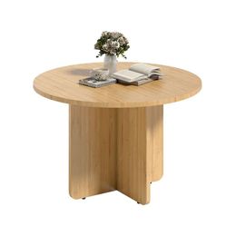 HOMCOM Couchtisch-66L x 66B x 45H cm-Naturholz | Gr.: onesize