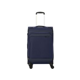 d&n D&N Travel Line 9504 4 Rollen Trolley M 67 cm mit Dehnfalte in navy | Gr.: onesize