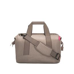 Reisenthel travelling allrounder M - Reisetasche 40 cm (twist navy) in herringbone mokka | Gr.: onesize