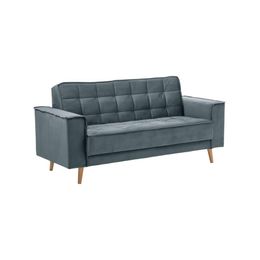 58 aufm Kessel SOFA 2-Sitzer Kavindra Samtvelours azur | Gr.: onesize