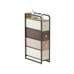 HOMCOM Kommode-20L x 47B x 84,5H cm-Mehrfarbig | Gr.: onesize