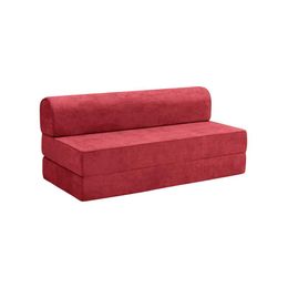 58 aufm Kessel FALTSOFA Katusha Flachgewebe rot | Gr.: onesize