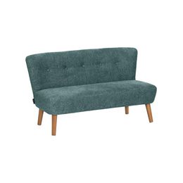 58 aufm Kessel KINDERSOFA 2-Sitzer Katya Flachgewebe petrol | Gr.: onesize