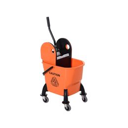 HOMCOM Putzwagen-44L x 36B x 90H cm-Orange | Gr.: onesize