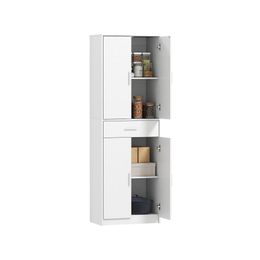 HOMCOM K&uuml;chenschrank-60L x 35B x 180H cm-Wei&szlig; | Gr.: onesize