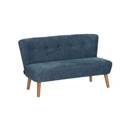 58 aufm Kessel KINDERSOFA 2-Sitzer Katya Flachgewebe dunkelblau | Gr.: onesize