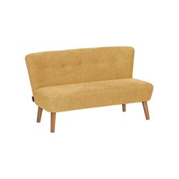 58 aufm Kessel KINDERSOFA 2-Sitzer Katya Flachgewebe gelb | Gr.: onesize