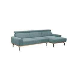 58 aufm Kessel SOFA mit Longchair rechts Katrien Cordstoff eisblau | Gr.: onesize