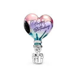 Pandora Silber Charm Happy Birthday Hei&szlig;luftballon | Gr.: onesize