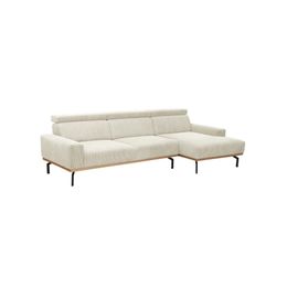 58 aufm Kessel SOFA mit Longchair rechts Katrien Cordstoff creme | Gr.: onesize