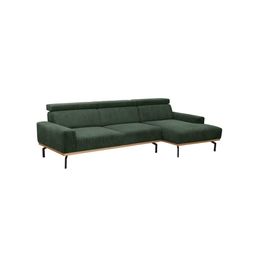 58 aufm Kessel SOFA mit Longchair rechts Katrien Cordstoff dunkelgr&uuml;n | Gr.: onesize