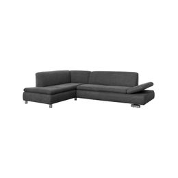 58 aufm Kessel ECKSOFA mit Ottomane links Kaye Flachgewebe anthrazit | Gr.: onesize