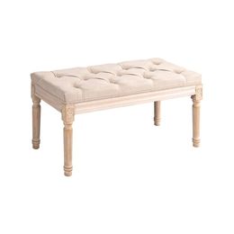 HOMCOM Bettbank-80L x 40B x 43H cm-Beige | Gr.: onesize