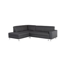58 aufm Kessel ECKSOFA mit Schlaffunktion Katrine Flachgewebe graphit | Gr.: onesize