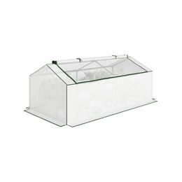 Outsunny Gew&auml;chshaus 180L x 90B x 70H cm Wei&szlig; | Gr.: onesize