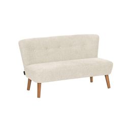 58 aufm Kessel KINDERSOFA 2-Sitzer Katya Flachgewebe creme | Gr.: onesize