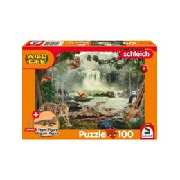 Schmidt Spiele Spiel - Wild Life, Im Regenwald, 100 Teile, mit Add-on (eine Original Figur Kro | Gr.: onesize
