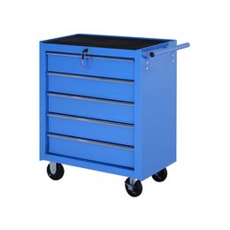 HOMCOM Werkzeugwagen-67,5L x 33B x 77H cm-Blau | Gr.: onesize