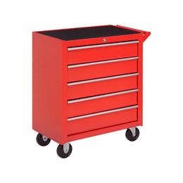 DURHAND Werkstattwagen-69L x 33B x 75H cm-Rot | Gr.: onesize