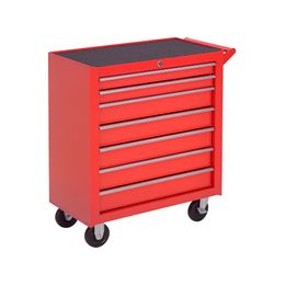 DURHAND Werkstattwagen-69L x 33B x 75H cm-Rot | Gr.: onesize