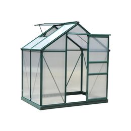 Outsunny Gew&auml;chshaus 190L x 132B x 201H cm Gr&uuml;n+Transparent | Gr.: onesize