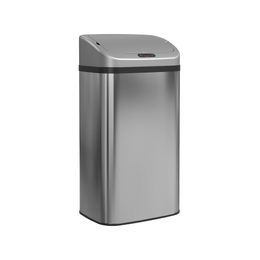 HOMCOM Sensor-M&uuml;lleimer-33L x 25B x 69H cm-Silber | Gr.: onesize
