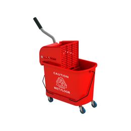 HOMCOM Putzwage-60L x 27B x 70,5H cm-Rot | Gr.: onesize