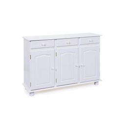 ebuy24 Sideboard Livra Wei&szlig; 130 x 43 cm | Gr.: onesize