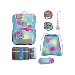 Scout Neo Exklusiv Safety Light - Schulranzen Set 5tlg. (Flames) in Happy Rainbow | Gr.: onesize